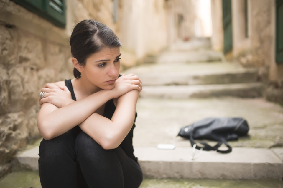 Woman with sad face crying.Sad expression,sad emotion,despair,sa ...